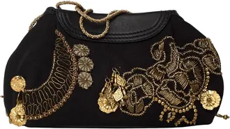 Dries Van Noten Femme, Sacs, Noir, Taille: ONE Size Pochette Brod&eacute;e