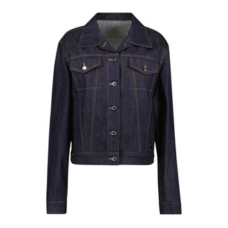 Prada Denim Jacke Klassisch Blau Raw - - Jackets - Damen - Blau - M