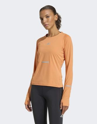 adidas adidas Performance - Adi365 Climacool+ - T-shirt &agrave; manches longues - Orange cendr&eacute;
