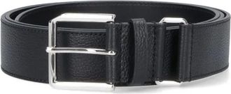 Givenchy Gürtel - Textured Leather Belt With Adjustable Silver-Tone - Gr. 90 - in Schwarz - für Damen