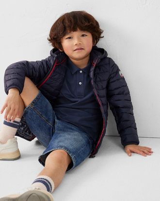 Jott Doudoune l&eacute;g&egrave;re &agrave; capuche enfant Marine Hugo - Taille 10/12A