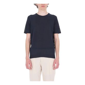 Roberto Collina T-Shirt aus reiner Seide - - Tops - Herren - Blau - XL