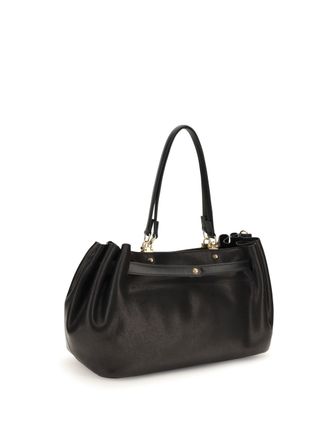 Balenciaga Bel Air Tote Calfskin Leather Tote Bag - Black