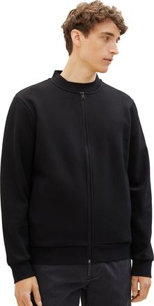Tom Tailor Herren 1038818 Sweatshirt Bomberjacke, 29999-Black, XXL