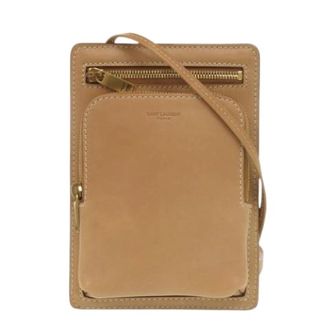 Saint Laurent Pre-owned Vintage Leder Schultertasche - - Pre-owned - Damen - Beige - ONE SIZE