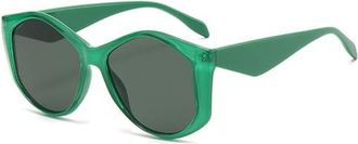 Generic Lunettes De Soleil &Agrave; Monture Large For Hommes Et Femmes, Id&eacute;ales For Les Vacances, Les F&ecirc;tes, Le Shopping En Ext&eacute;rieur Et La Photographie.(Green)