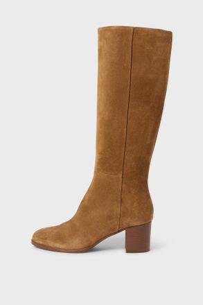 Gerard Darel Bottes en cuir velours - LIZZIE - Camel