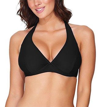 Merry Style Haut de Maillot de Bain Bikini Vêtement été Femme Borneo (Noir (9240) (9240), EU 85 B=FR 100 B)
