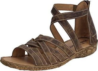 Josef Seibel Femme Sandale &agrave; lani&egrave;res Rosalie 53, Dame Sandales,Largeur G (Normale),Sandale,Chaussure d&eacute;t&eacute;,Marron (Brandy),38 EU / 5 UK