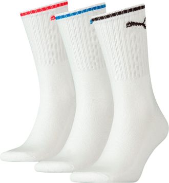 Puma Unisex Puma Unisex Sport Crew Stripe (3 Pack) Socks, Weiß, 39-42 EU