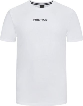 Bogner Unifarbenes T-Shirt mit gedrucktem Label-Schriftzug in