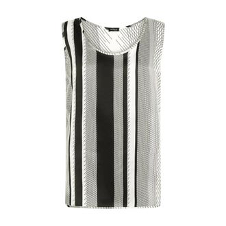 Kiton Seiden-Tanktop mit edlem Stichmuster - - Tops - Damen - Schwarzk - M