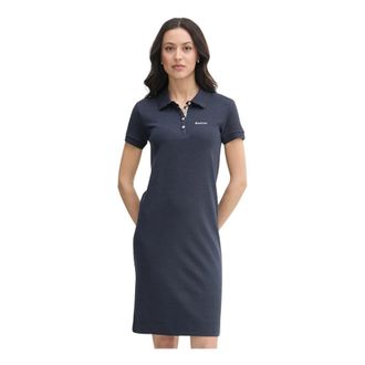 Barbour Polohemd Midi Kleid - - Dresses - Damen - Blau - S