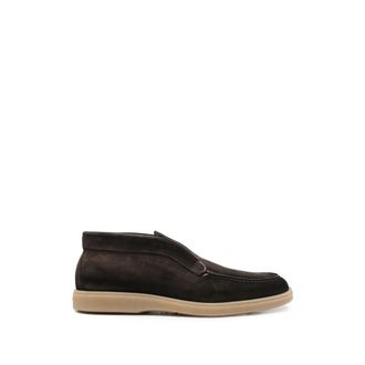 Santoni Suede Slip-on Desert Boots