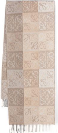 Loewe Schal aus Anagram-Jacquard - Nude