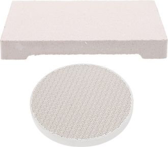 Hemobllo 2 St&uuml;ck L&ouml;t und Schwei&szlig;bl&ouml;cke f&uuml;r Schmuck Hochtemperaturbest&auml;ndig Wabenf&ouml;rmige Isolierung Langlebige Ziegelsteine f&uuml;r Kupfer und Goldschmuckbearbeitun