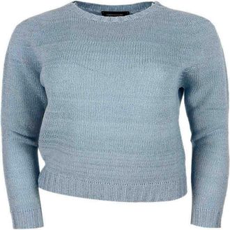 Fabiana Filippi Pull Col Rond - Bleu Clair