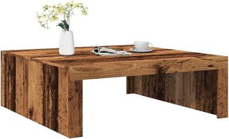 vidaXL Vidaxl - Table basse vieux bois 100x100x35 cm bois ding&eacute;nierie