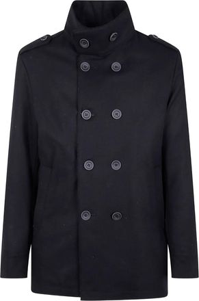Herno manteau à boutonnière croisée - Noir