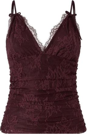 Pinko Pinko, Femme, Tops, Brun, Taille: 40 FR Top sans manches