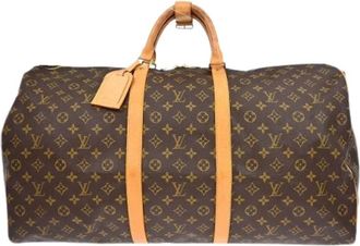 Louis Vuitton unisex, Pre-owned, Brun, Taille: ONE Size Sac Keepall bandouli&egrave;re Pre-owned