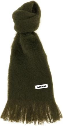 Jil Sander Femme, Accessoires, Vert, Taille: ONE Size Mohair Blend Scarf