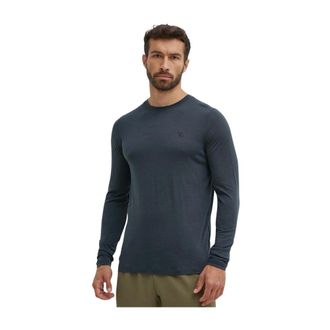 Fj&auml;llr&auml;ven Abisko Wool Longsleeve - Homme - Tops - Bleu - Taille: L