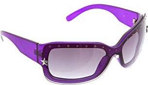 Collezione Alessandro Lunettes de soleil Viola avec pierres en verre, Violet, Taille unique