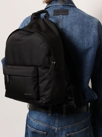 Givenchy Mens Essential U Nylon Backpack Black Backpacks