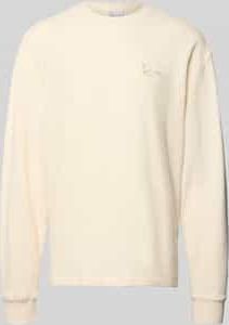 Karl Kani Regular Fit Sweatshirt mit Strukturmuster