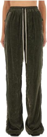 Rick Owens Femme, Pantalons, Vert, Taille: 36 FR Wide Leg Cargo Pants