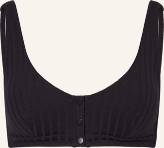 Watercult Watercult Bustier-Bikini-Top Henley Rib schwarz