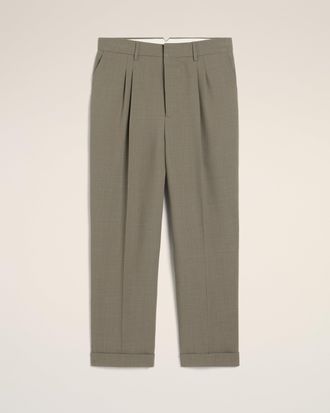 Ami Ami Paris - Carrot-Fit-Hose aus Wolle in Taupe Grau - Gr&ouml;&szlig;e: 36 - f&uuml;r Herren