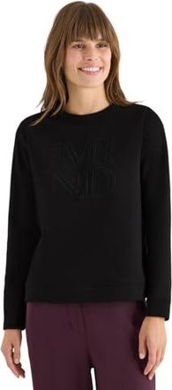 Cecil 3015659 Sweat-Shirt avec Broderie, Noir, XXL Femme