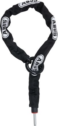 ABUS Rahmenschloss-Einsteckkette - Adaptor Chain 2.0 6KS - Kette zur Zweitsicherung des Fahrrads - 6 mm stark - 130 cm lang - Schwarz