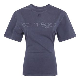 Courr&egrave;ges T-Shirts - - Tops - Damen - Blau - L