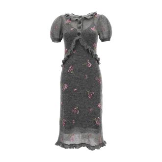 Shushu/Tong Kurz&auml;rmeliges Strickkleid - - Dresses - Damen - Grau - S
