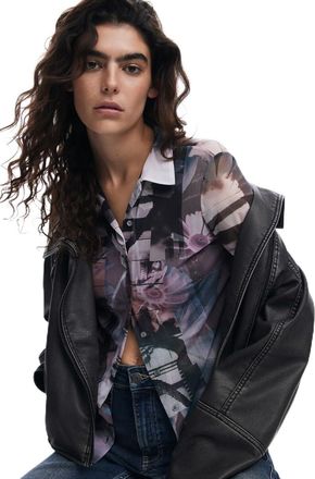 Desigual Damen 25SWTKA1 T-Shirt, Black, M