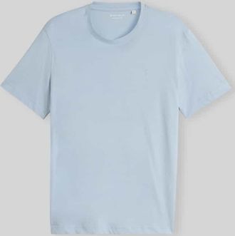 Tom Tailor Regular Fit T-Shirt aus reiner Baumwolle mit Logo-Stitching