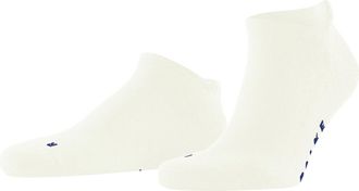Falke Unisex Sneakersocken Keep Warm U Sn Wolle kurz einfarbig 1 Paar, Weiß Off-White 2040, 39-41