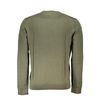 Napapijri Crew Neck Cotton Sweater - Green