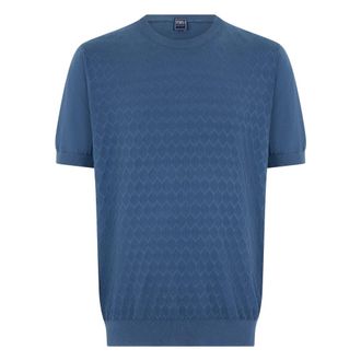 Fedeli Homme, Pulls, Bleu, Taille: 6XL Short Sleeve Sweater