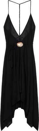 Alanui robe longue Mermaid Inside à dos nu - Noir