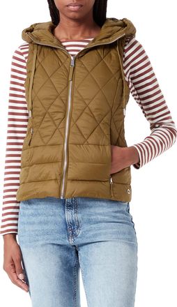 s.Oliver Womens 120.12.208.16.155.2120485 Weste ärmellos, Khaki/Oliv, 38