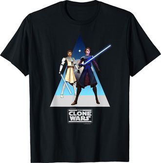 Star Wars The Clone Wars Obi-Wan and Anakin T-Shirt