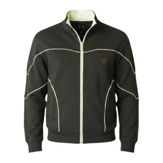 A|X Armani Exchange Sweatshirt ohne Kapuze mit durchgehendem Rei&szlig;verschluss - - Sweatshirts & Hoodies - Herren - Gr&uuml;n - M