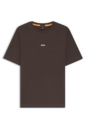 BOSS Hommes TChup T-Shirt en Coton Stretch avec Logo Contrastant