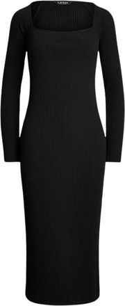Ralph Lauren Femme, Robes, Noir, Taille: 40 FR Reidly Long-Sleeve Dress