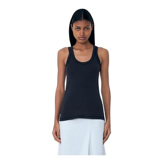 Christophe Lemaire Rib Tank Top - - Tops - Damen - Schwarzk - XS