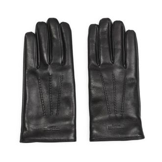 Giorgio Armani Schwarze Lederhandschuhe Herren Accessoires - - Accessories - Herren - Schwarzk - L